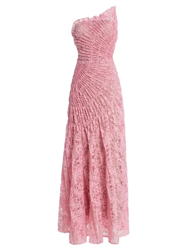 GEORGIA HARDINGE Utopia Lace Maxi Dress - Pink