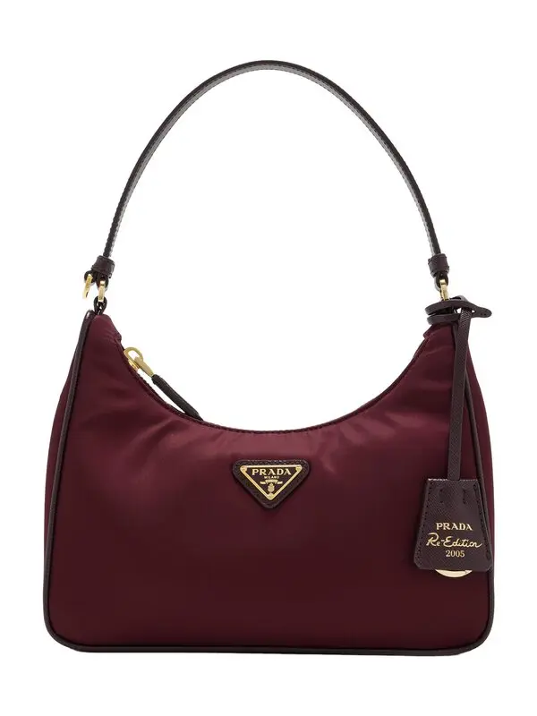 Prada Re-edition 2005 Re-nylon Mini Bag - Burgundy