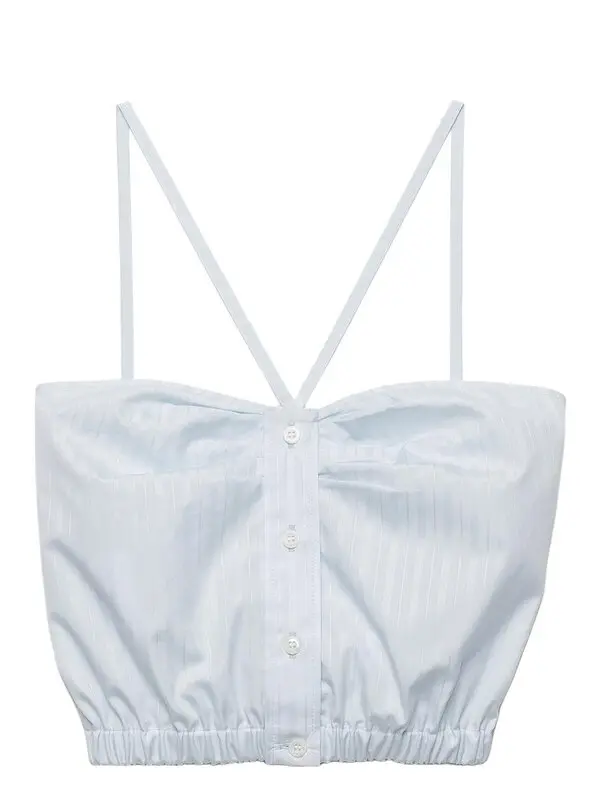 Prada Crop Top - Light Blue