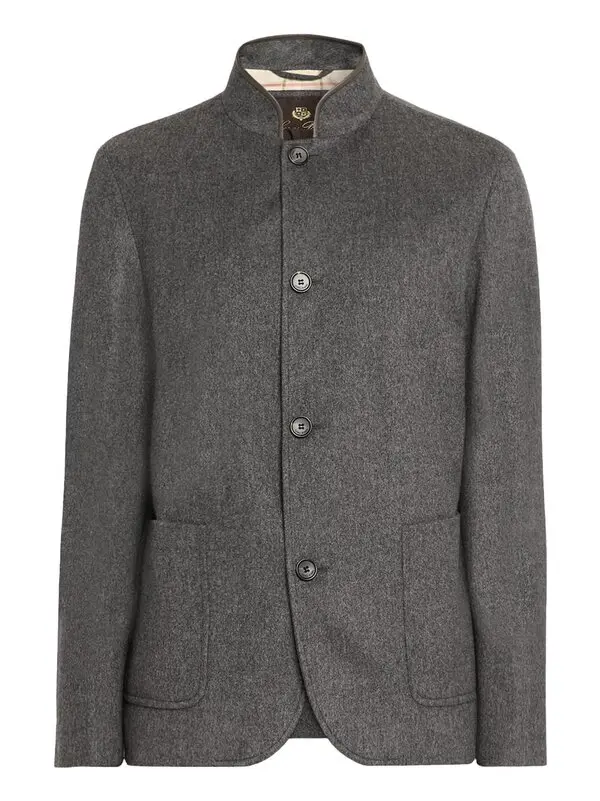 Loro Piana Spagna Cashmere Jacket - Grey Melange