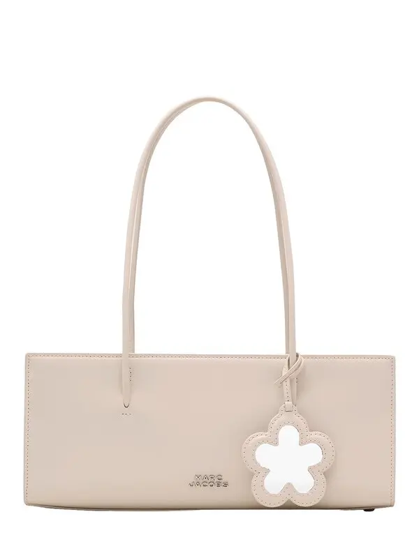 Marc Jacobs The Mirror Leather Satchel Bag - Cotton White