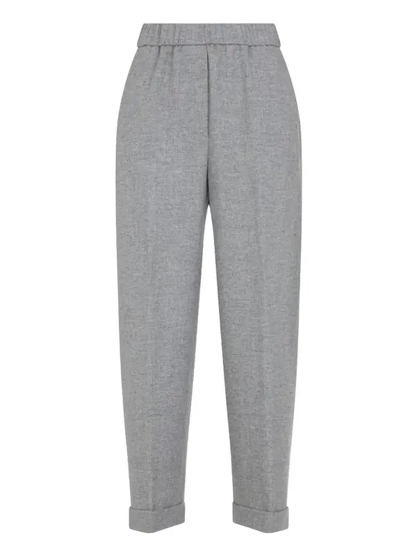 Peserico Virgin Wool Pants - Grey