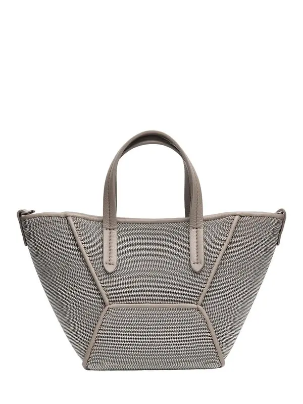 Brunello Cucinelli Mini Monili Leather Tote Bag - Rutenio