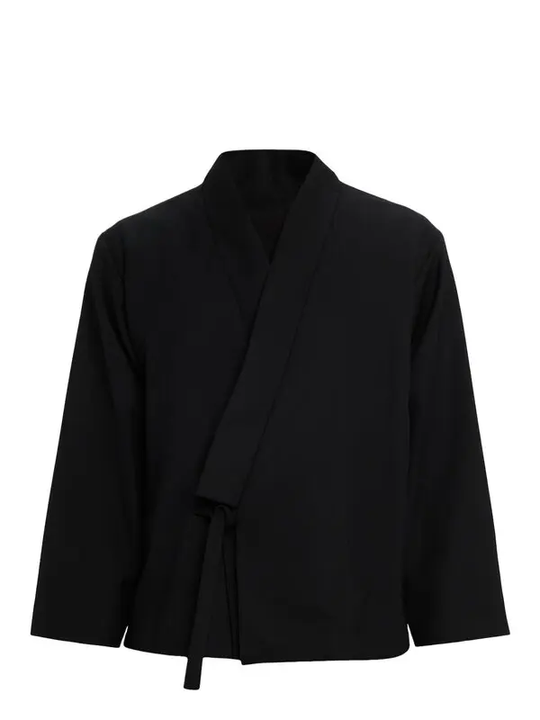 Kenzo Wool Kimono Jacket - Black