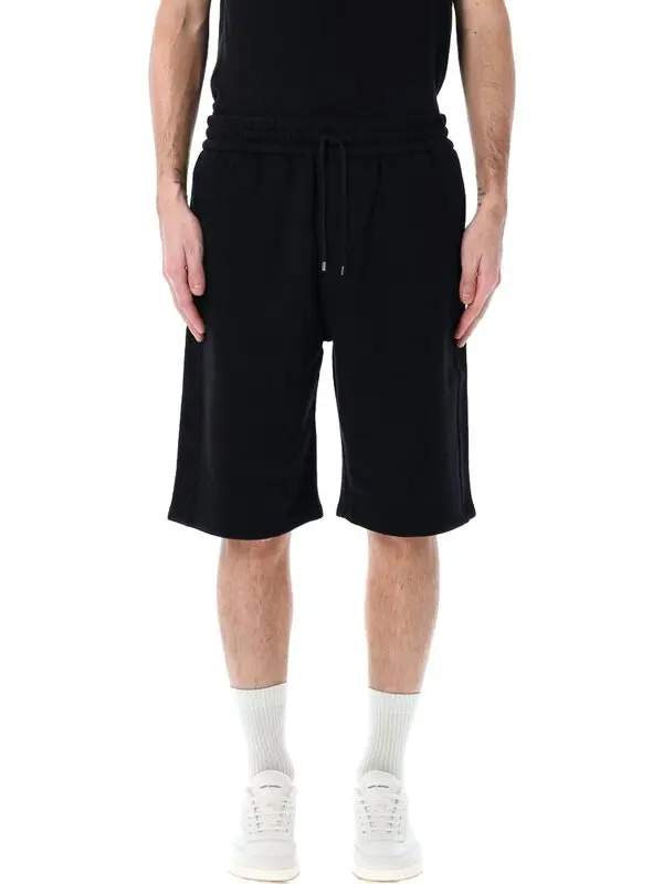 Saint Laurent Cassandre Fleece Shorts - Black