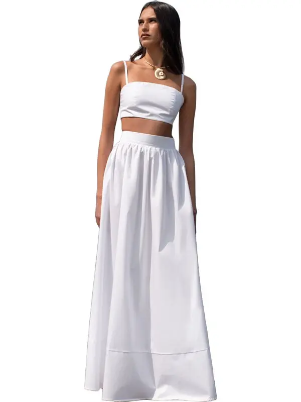 MandiBreeze Rosina Maxi Skirt - White
