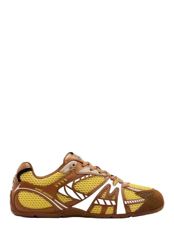Marc Jacobs The 72 Spring Mesh-paneled Leather Sneakers - Brown