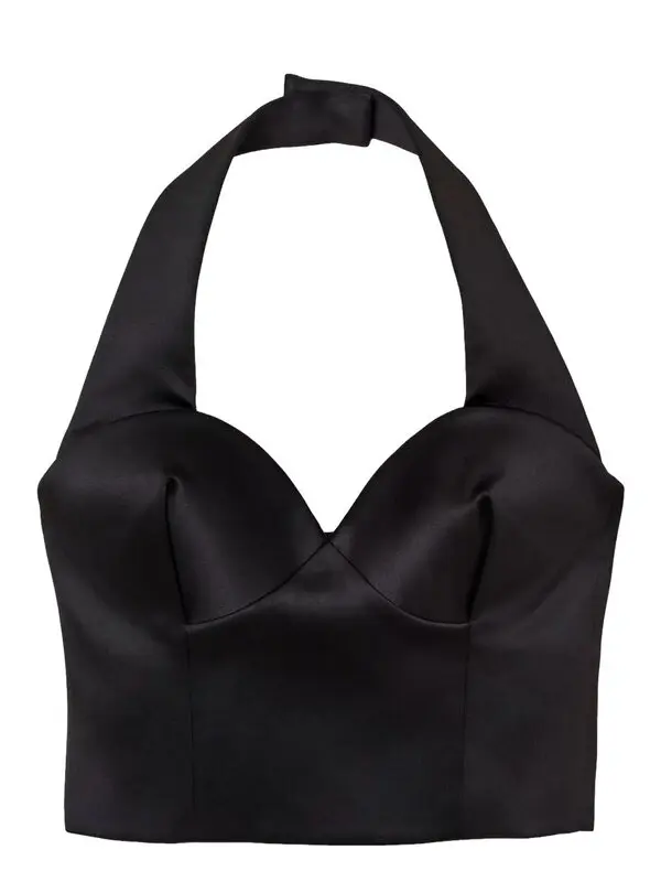Marc Jacobs Sculpted Halter-neck Top - Black