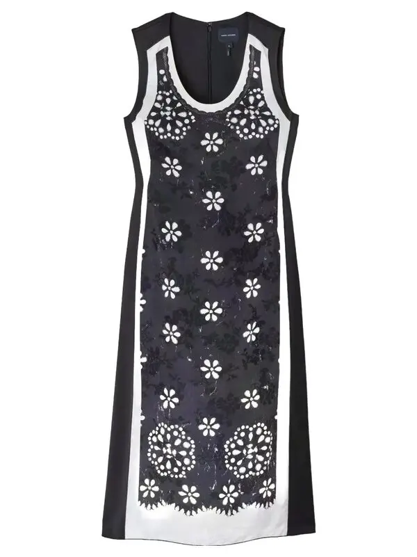 Marc Jacobs Eyelet-floral Dress - Black