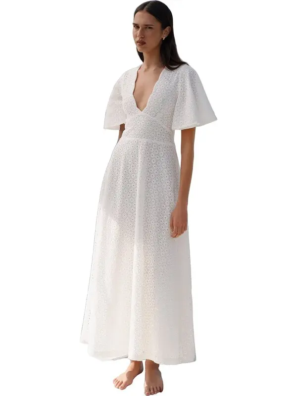 MandiBreeze Mila Maxi Dress - White