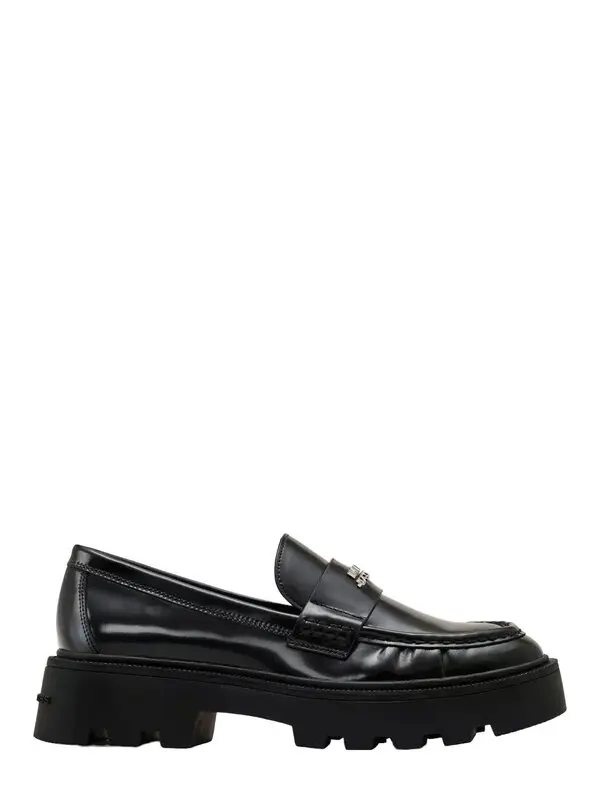 Marc Jacobs Logo-plaque Platform Loafers - Black