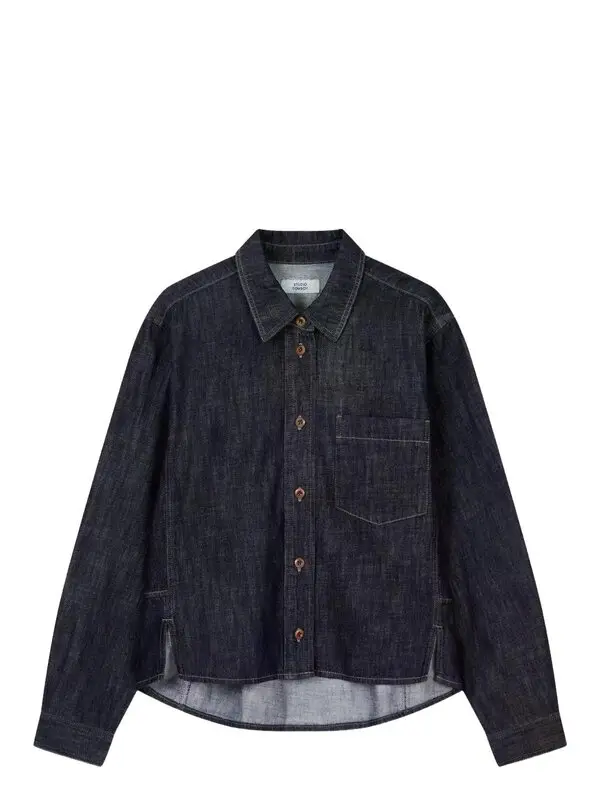 STUDIO TOMBOY Patch-pocket Denim Shirt - Blue