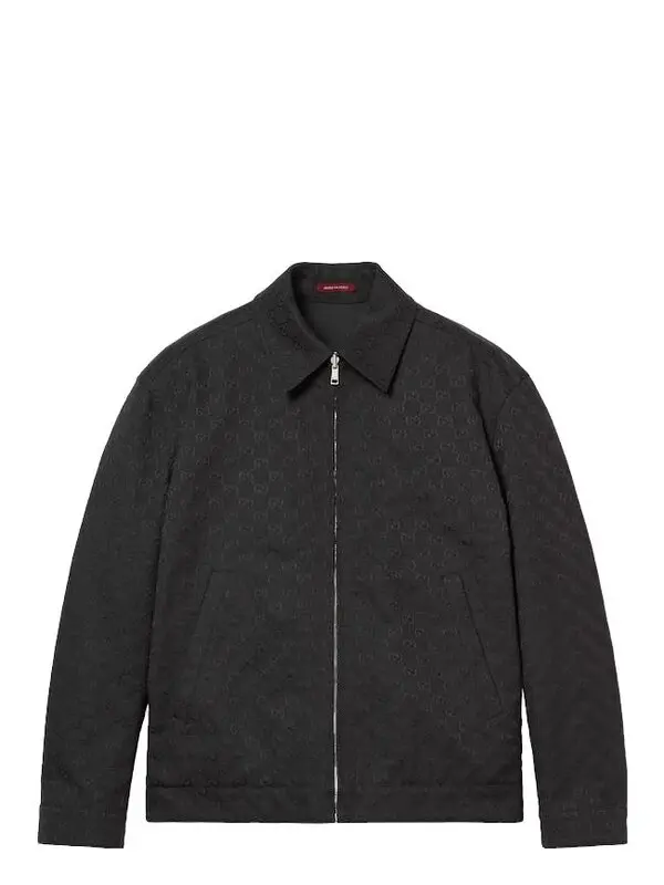 Gucci Reversible Nylon And Gg Canvas Jacket - Black