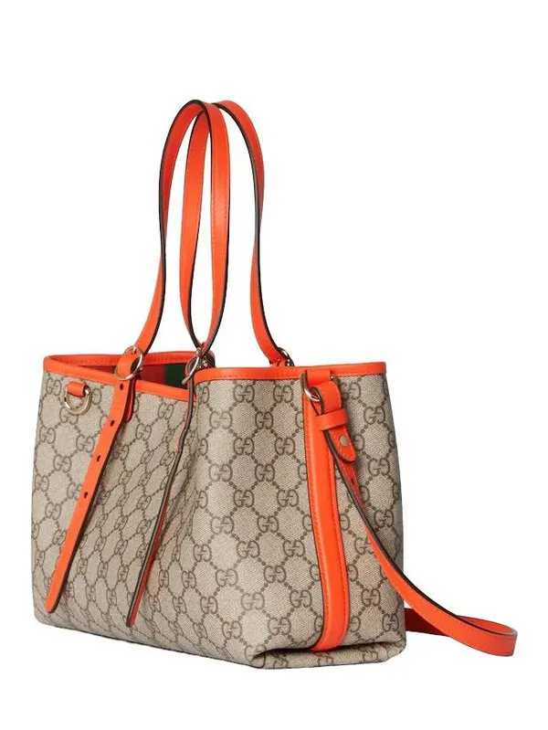 Gucci Gg Emblem Medium Tote Bag - Beige