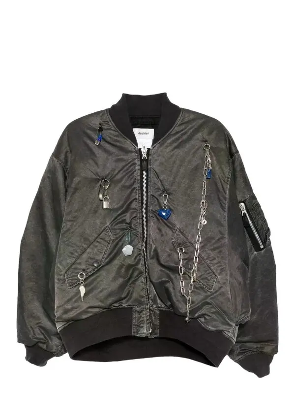 DOUBLET Key-chain Bomber Jacket - Grey