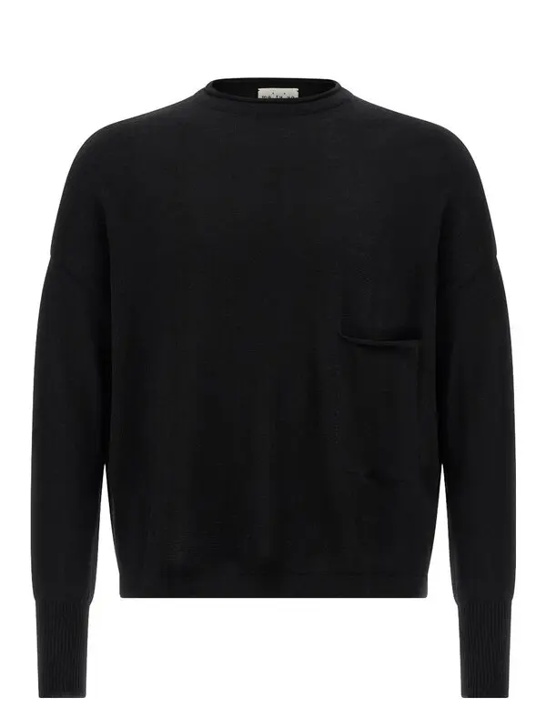 MA'RY'YA Virgin Wool Sweater - Black