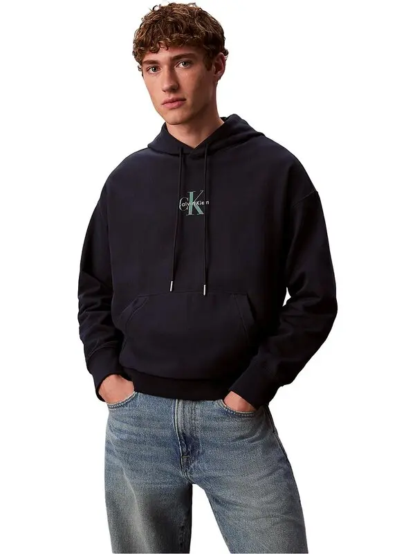 Calvin Klein Premium Fleece Hoodie - Dark Sapphire