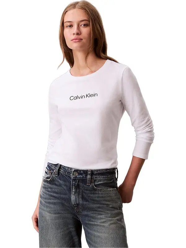 Calvin Klein Standard Logo Slim T-shirt - Brilliant White