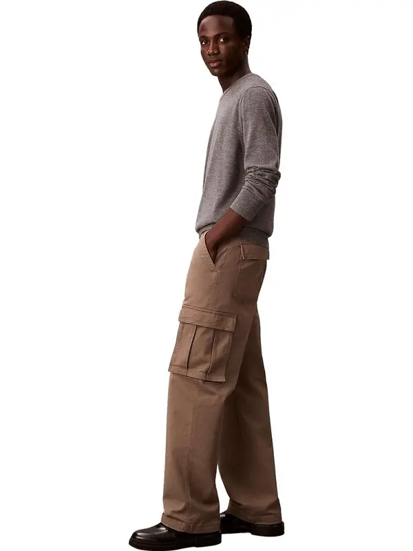 Calvin Klein Baggy Cargo Pants - Taupe Tone