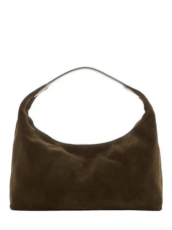 Madewell The Mylie Suede Shoulder Bag - Loden