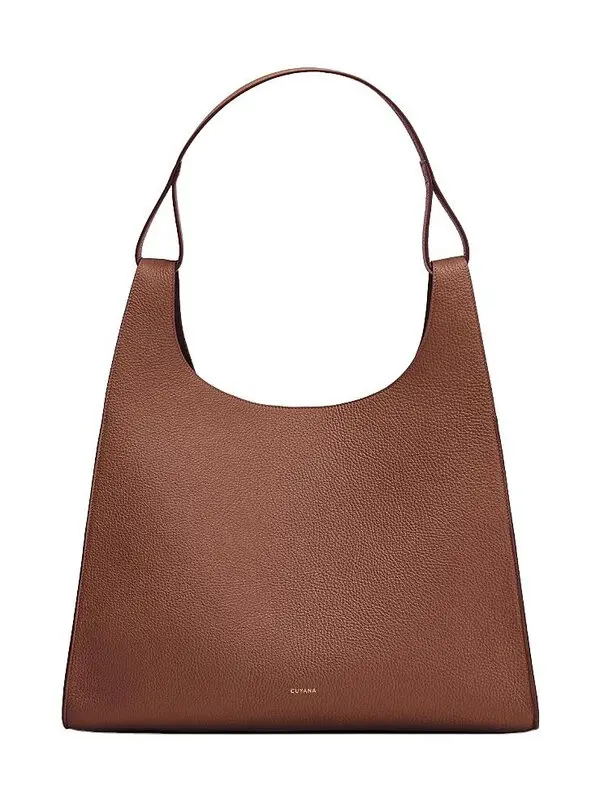 Cuyana Oversized Double Loop Bag - Dark Chestnut