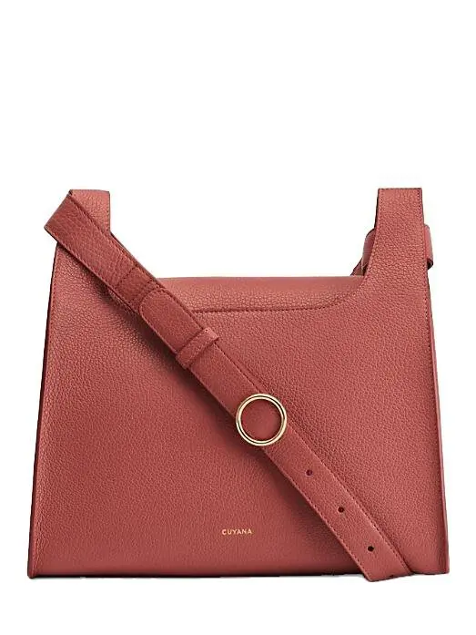Cuyana Double Loop Shoulder Bag - Dark Terracotta