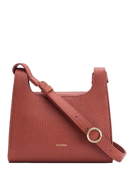 Cuyana Mini Double Loop Bag - Dark Terracotta