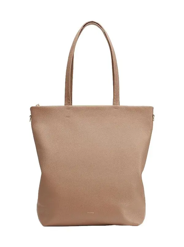 Cuyana Tall Easy Zipper Tote - Cappuccino