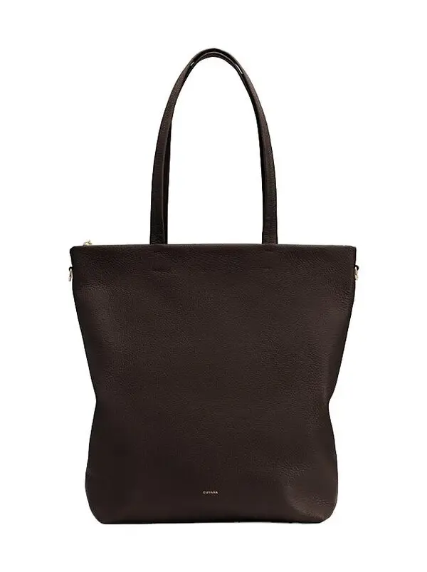 Cuyana Tall Easy Zipper Tote - Mocha