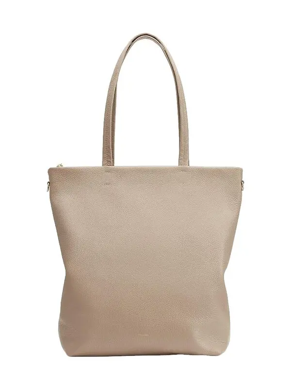Cuyana Tall Easy Zipper Tote - Stone