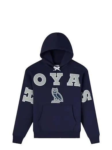 OVO X Ncaa Georgetown Hoyas Hoodie - Navy Blue