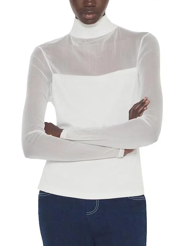 AS By DF Eclipse Turtleneck Top - White