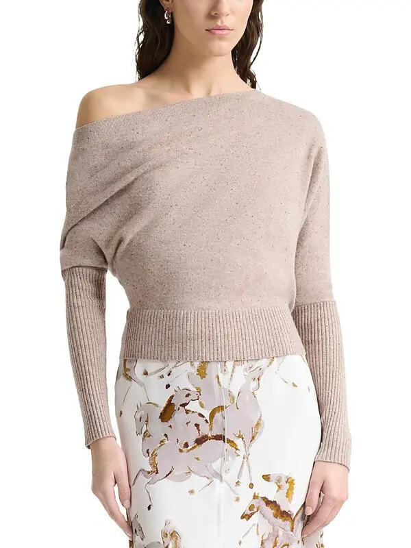 Altuzarra Paxi Cashmere Dolman Sleeve Sweater - Nimbus Melange