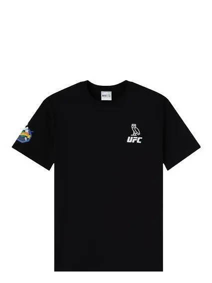 OVO X Ufc Flame Logo T-shirt - Black