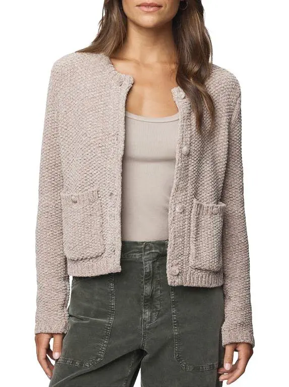 Splendid Andrea Crop Cardigan - Pale Oak