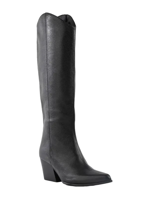 Seychelles Begging You Knee High Western Boots - Black