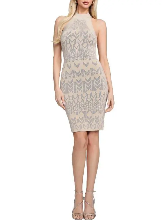 MARCIANO Billie Monogram Jacquard Sweater Dress - Dreamy Moon