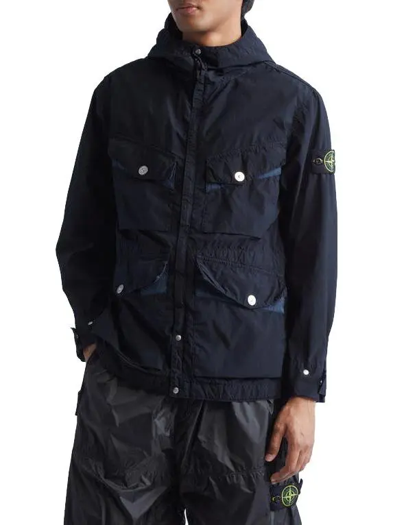 Stone Island Short Parka - V0020 Navy Blue
