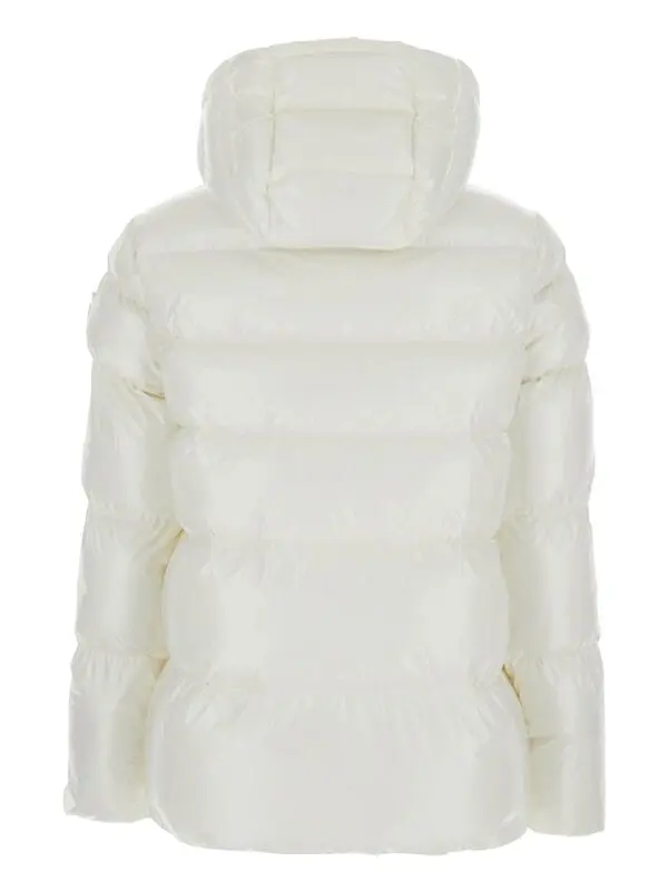 Pinko Eleodoro Down Jacket With Love Birds Patch - White