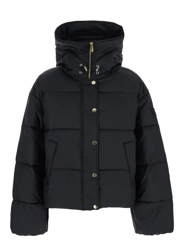 Pinko Down Jacket With Drawstring Hood - Black
