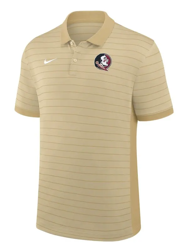 Nike Florida State Sideline Victory Stripe Dri-fit College Polo - Yellow