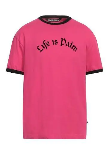 Palm Angels T-shirt Fuchsia Size Cotton, Polyester, Viscose - Pink