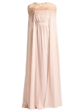 Elisabetta Franchi Red Carpet Georgette Gown - Pink