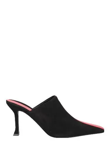 FERRAGAMO Calfskin Mules & Clogs - Black