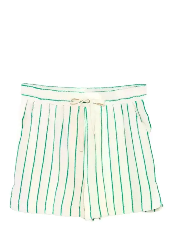 BONGUSTA Naram Striped Shorts - White