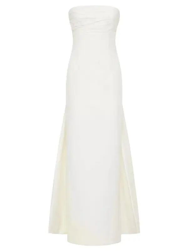 Rachel Gilbert Odette Strapless Gown - White