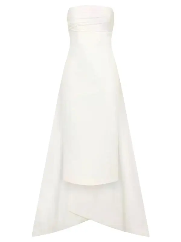 Rachel Gilbert Odette Strapless Midi Dress - White