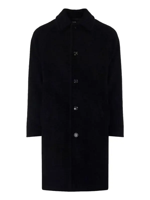 A.p.c. Gaston Button-fastening Coat - Black