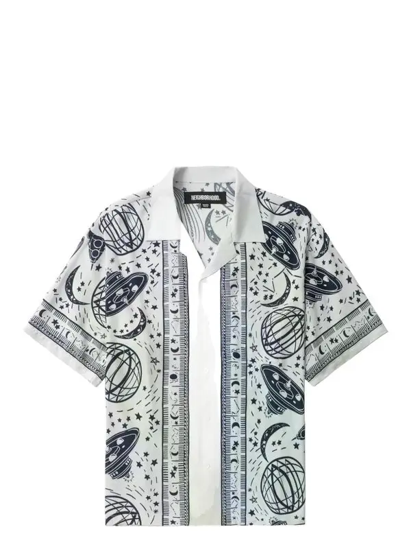 NEIGHBORHOOD Printed Short-sleeve Shirt - White