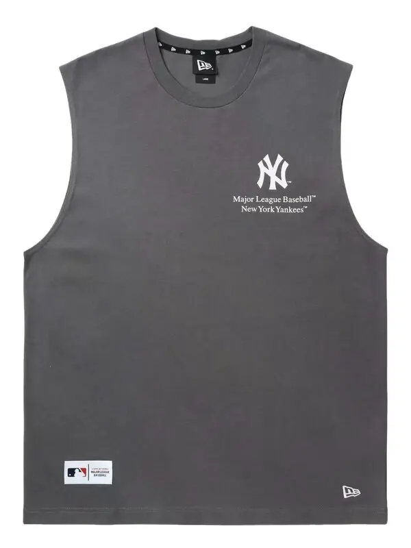 New Era New York Yankees Logo Sleeveless Vest - Grey